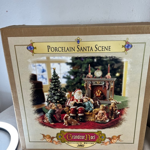 Grandeur Noel | Holiday | 202 Grandeur Noel Porcelain Santa Scene ...